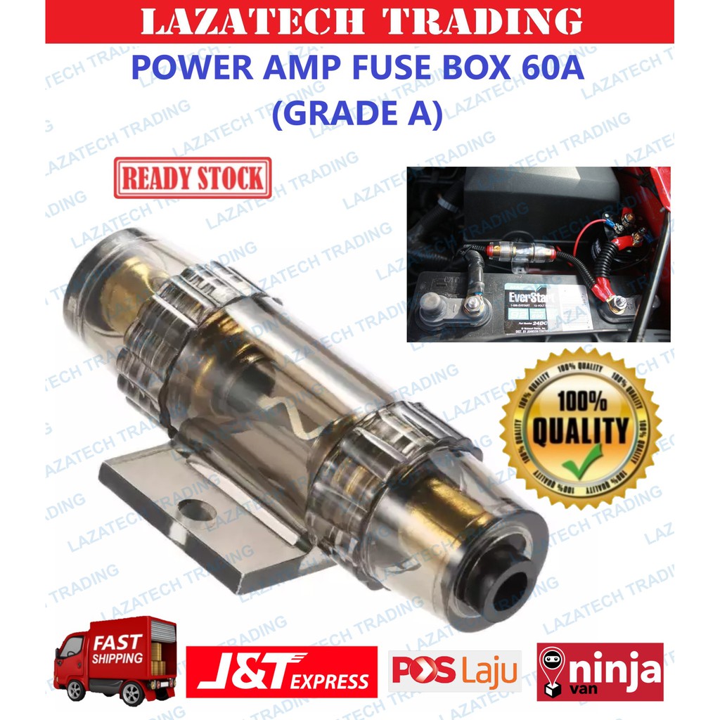 POWER AMP FUSE BOX (GRADE A) (60Amp) | Shopee Singapore