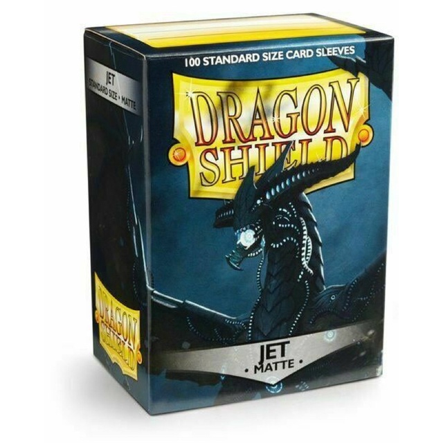 Dragonshield - Matt Sleeve 100pcs Black, Jet, Slate Colours MTG ...
