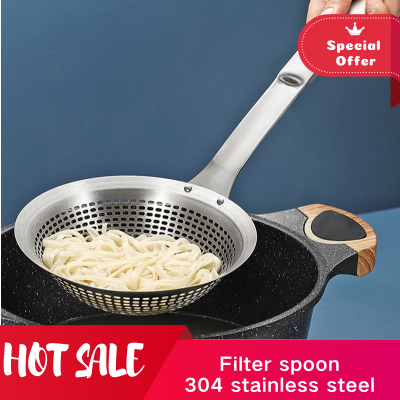 Premium 304 Stainless Steel Pasta Strainer, Noodle Drainer, Spaghetti ...