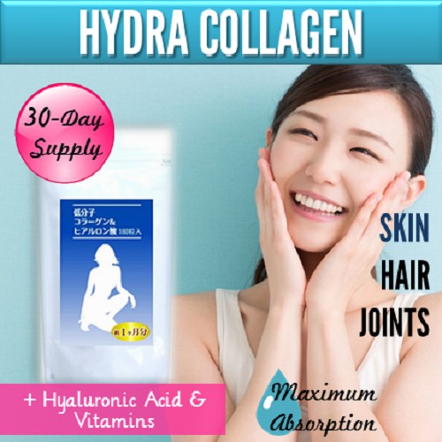Japan Hydra Collagen Supplement 180 Tablets (Collagen & Hyaluronic Acid ...