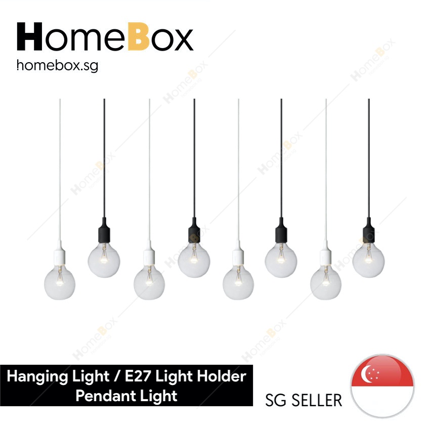 HomeBox 🇸🇬 Hanging Light E27 Light Holder E27 Pendant Light | Shopee ...