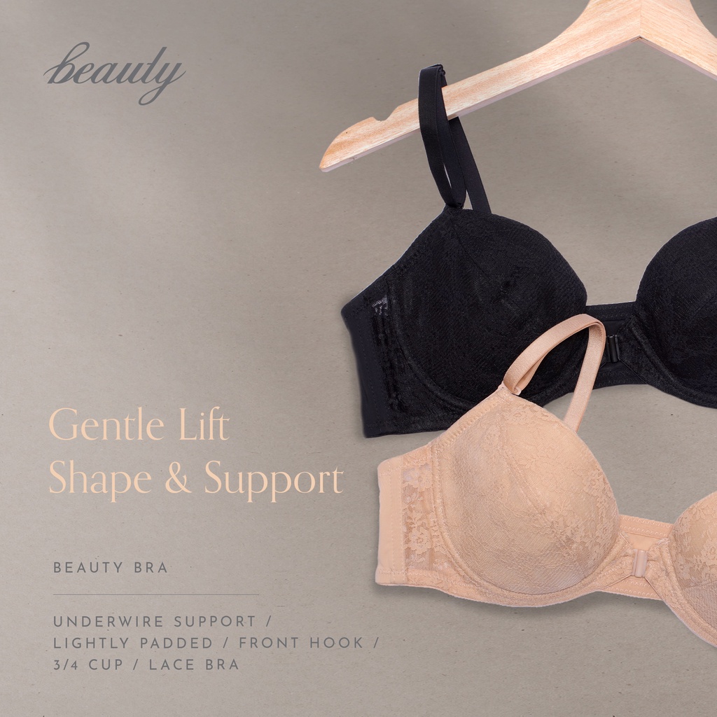 Beauty Lingerie - K77543 Lace Bra/ Underwire Support/ Lightly Padded ...