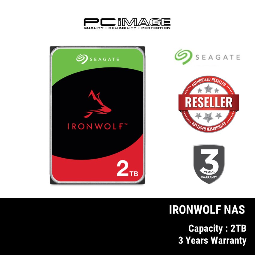 SEAGATE IRONWOLF NAS HDD 2TB SATA 3.5 (ST2000VN003) | Shopee Singapore