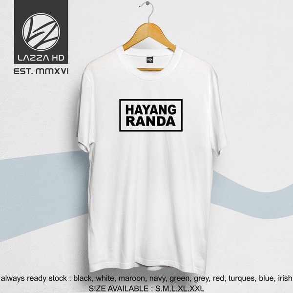 Combed 30S Distro HAYANG RANDA Sundanese plain t-shirt, custom ...