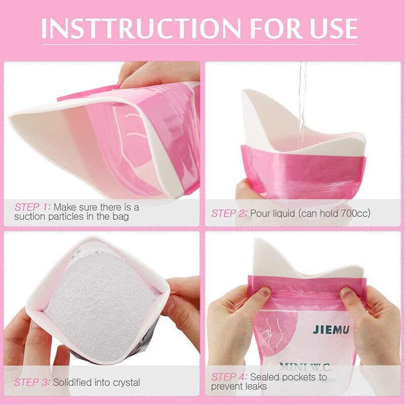 🇸🇬 Sanitary Disposable Emergency Urine Pee Bag Portable Car Vomit Bag ...