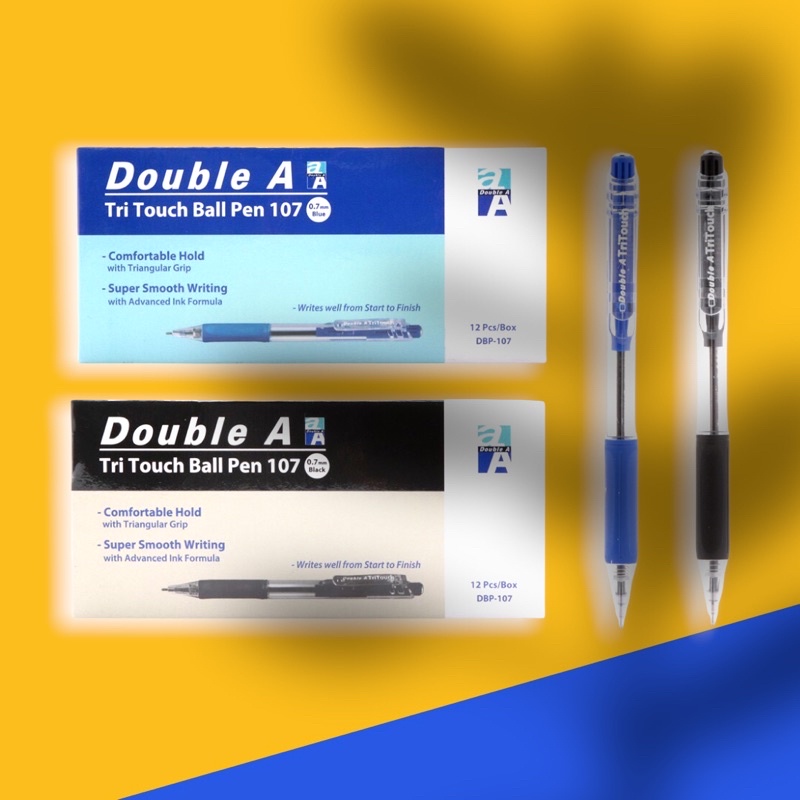 Double A Tritouch 0.7mm Genuine Double A Ballpoint Pen - Full Color ...