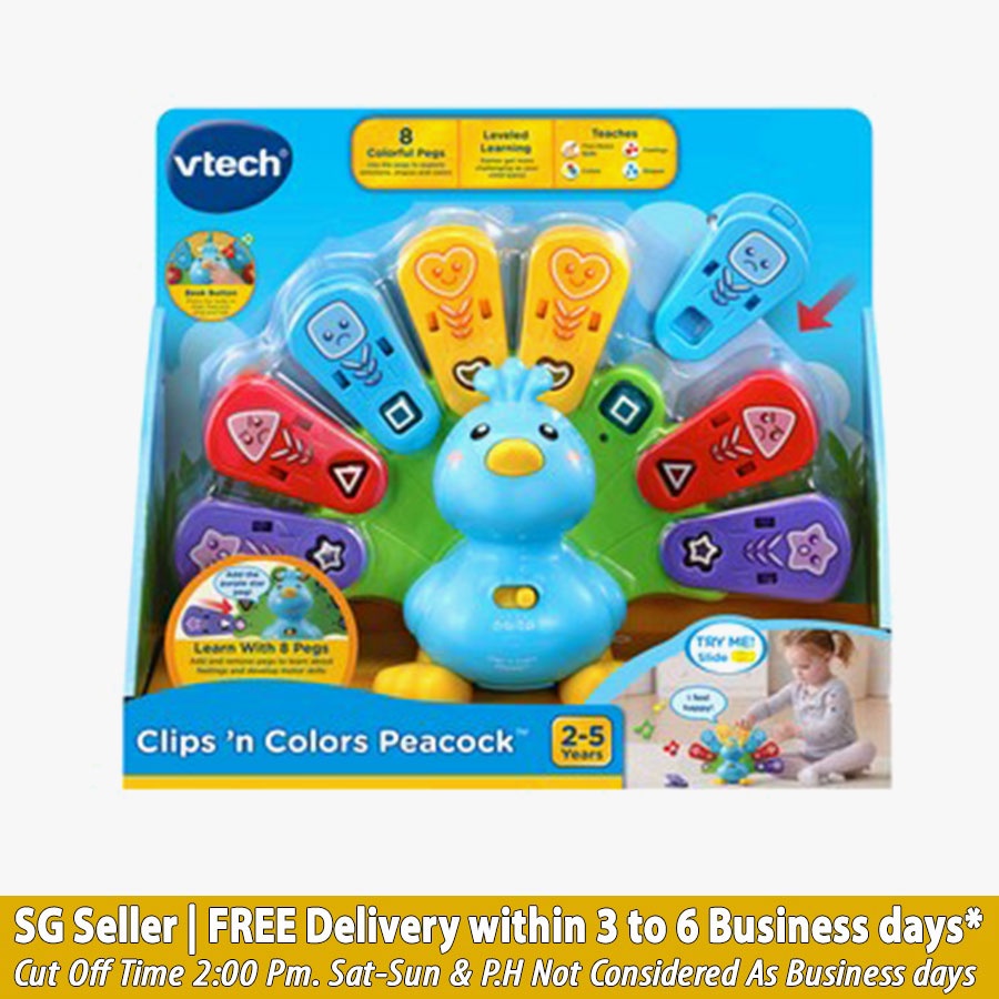 Vtech Feathers n Feelings Peacock ( Minor Crease on Packaging) | Shopee ...