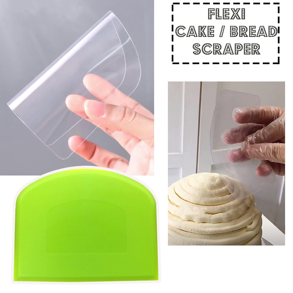 Flexi/Dough Scraper Bowl Scraper Dough Cutter Plastic Bench Scraper ...