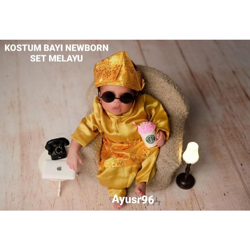 Baby Malay costume newborn Malay costume Padang traditional costume ...
