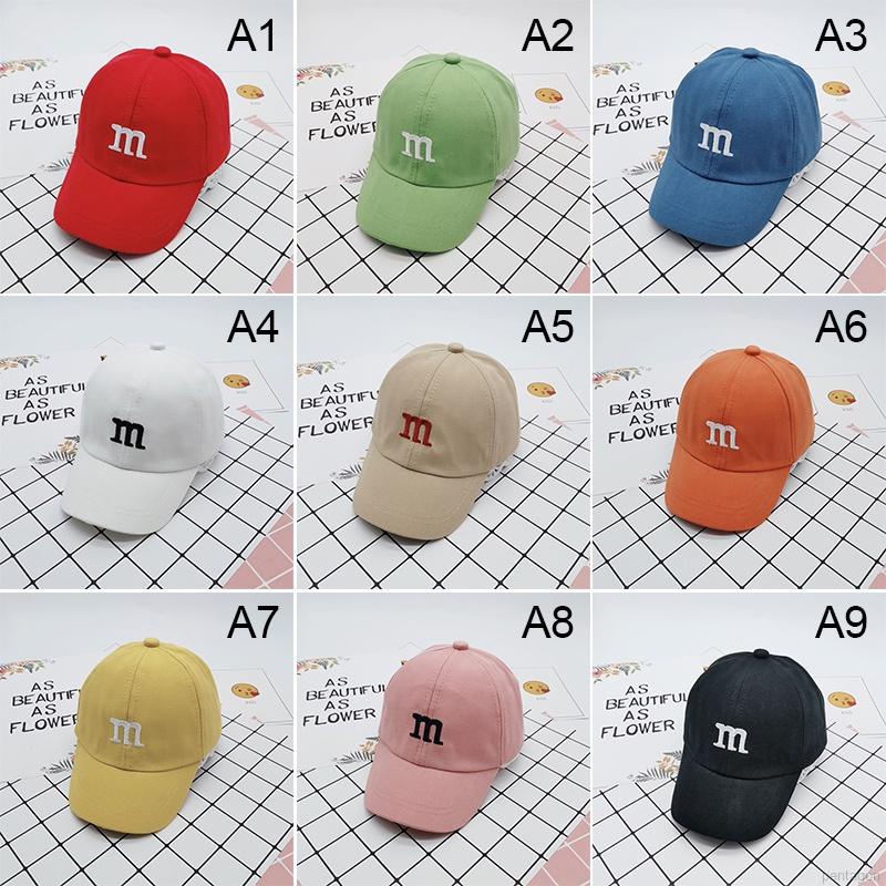 Ready Stock Baby Boys Girls Baseball Cap Kids Letter M Embroidery Sun ...