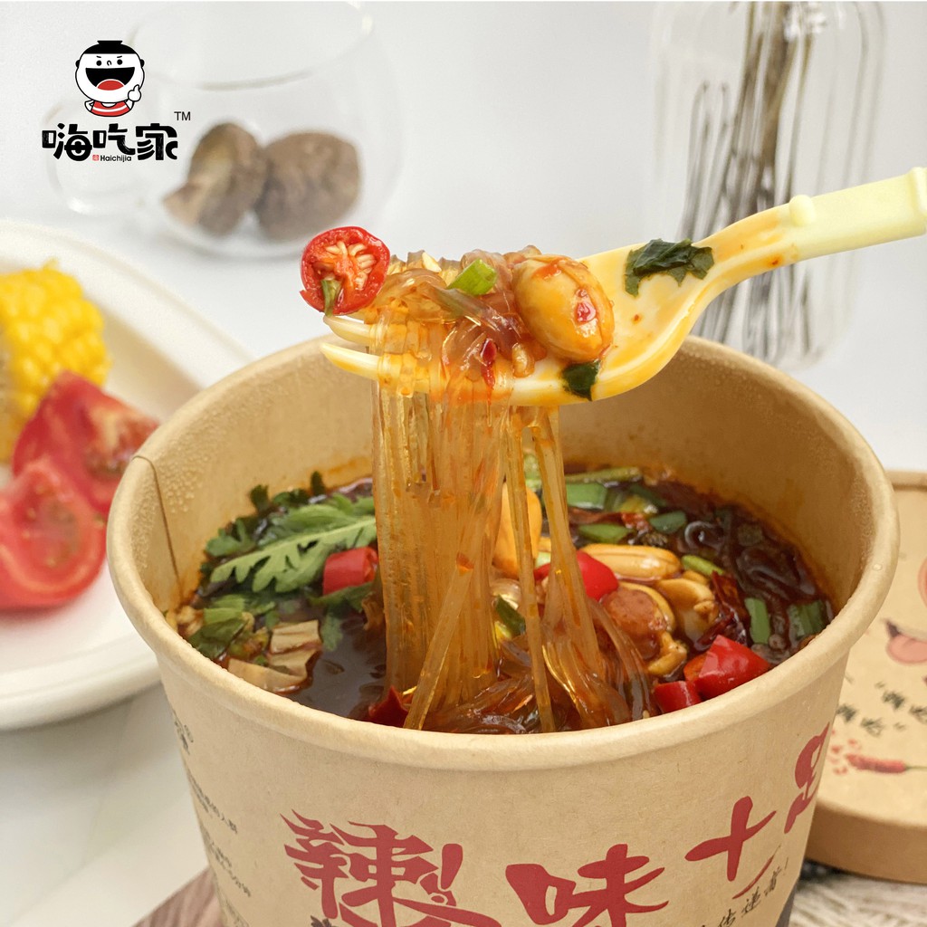 HAI CHI JIA Spicy & Sour Vermicelli(suan la fen) (6 Cups) 嗨吃家酸辣粉6桶装 6 x ...
