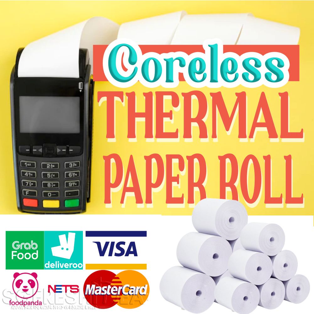 (10.10 SALE) Receipt Roll Grab Foodpanda NETS Terminal Credit Card ...