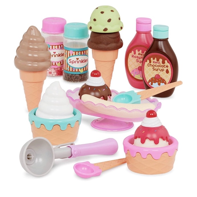 Play Circle by Battat – Sweet Treats Ice Cream Parlour – 21-piece ...