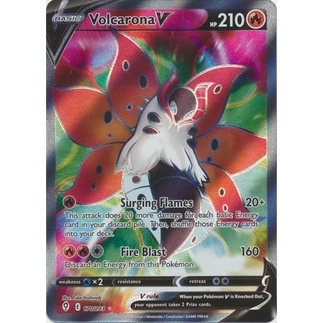 Pokemon TCG Evolving Skies Singles Card: Volcarona V - 170/203 - Full ...