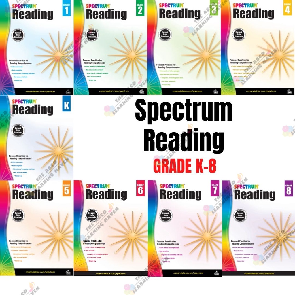 Spectrum Reading Workbook (Kinder - Gr 6) | Shopee Singapore