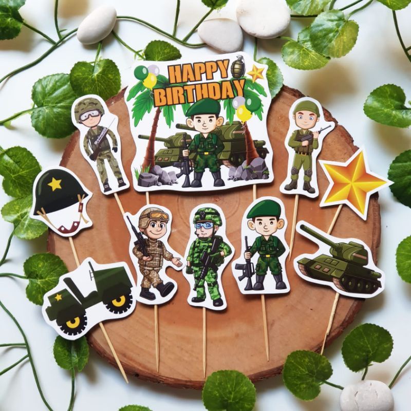 Cake topper toper cake skewer decoration tumpeng rice cake birthday ...