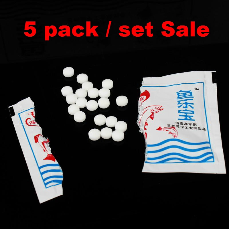 5pack Tap Water Aquarium Cleaner Fish Tank Water Disinfection ...