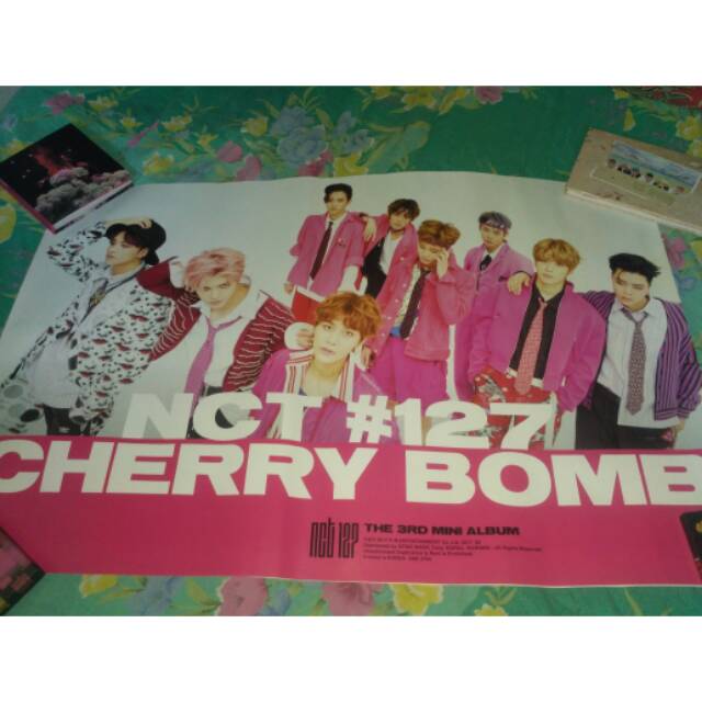 Nct official Poster (NCT 127 Cherry Bomb Poster) | Shopee Singapore