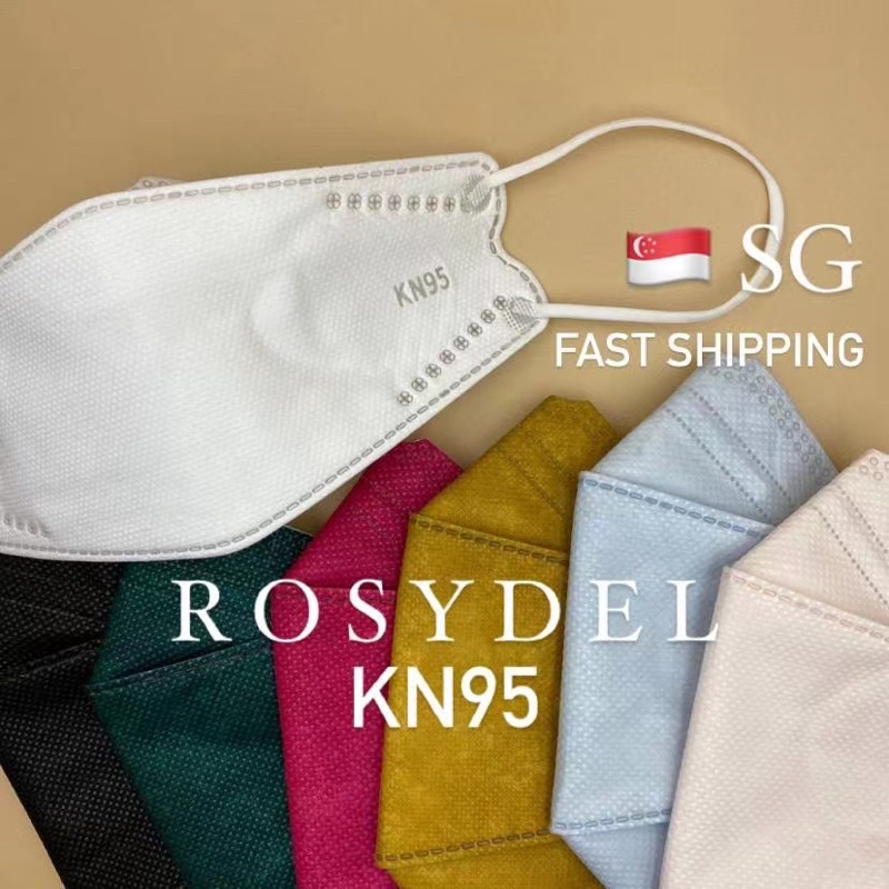 SGKorean Style KN95 Mask, UV Sterilised,, 3D structure, Disposable ...