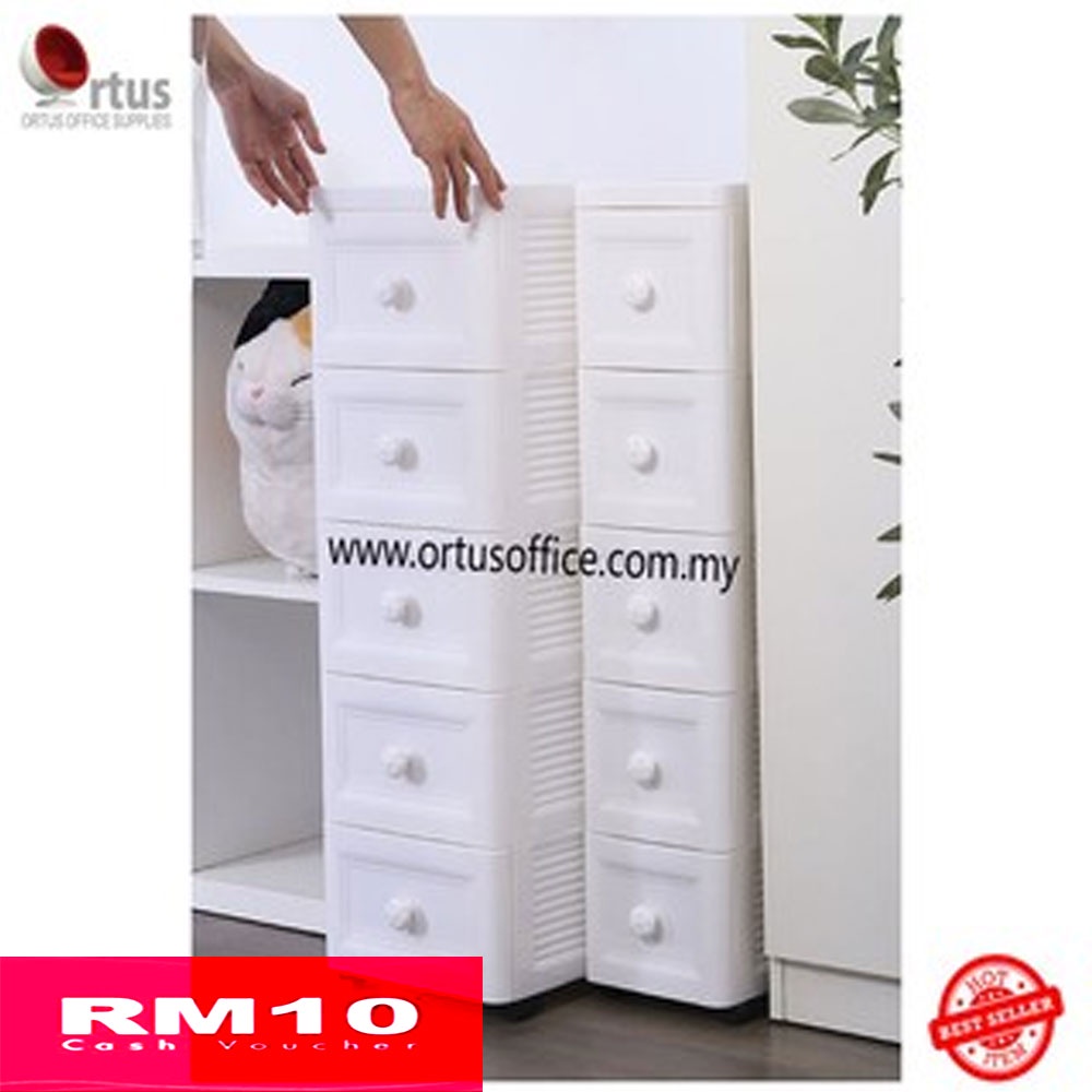 3/5/7 Tier Plastic Drawer Cabinet - Slim Design / Plastic Cabinet ...