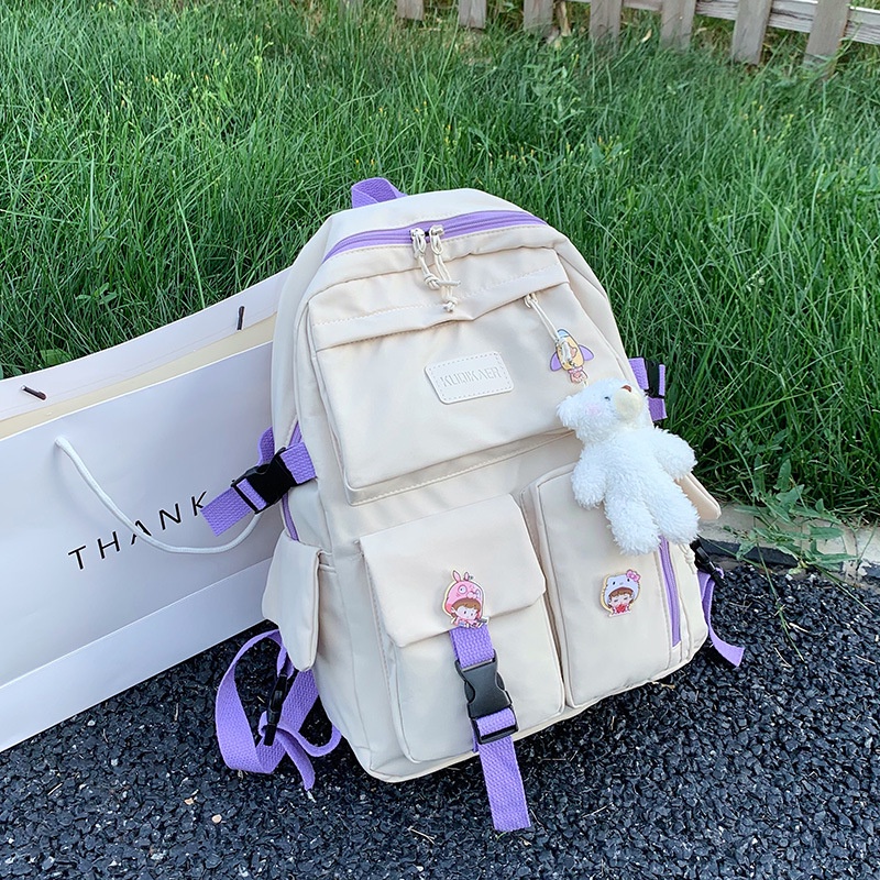 Crazy Bag schoolbag women korean style backpack large capacity junior ...