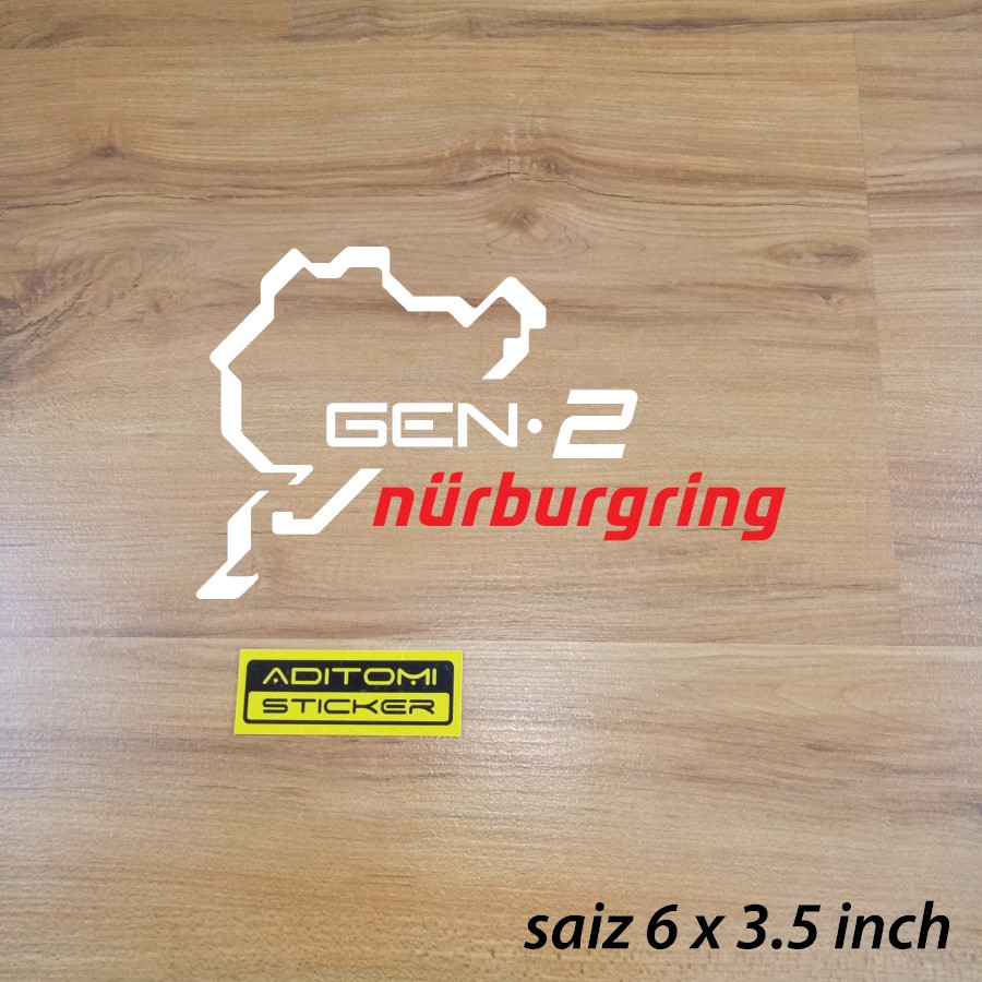 Proton Gen2 Nurburgring Circuit diecut sticker | Shopee Singapore