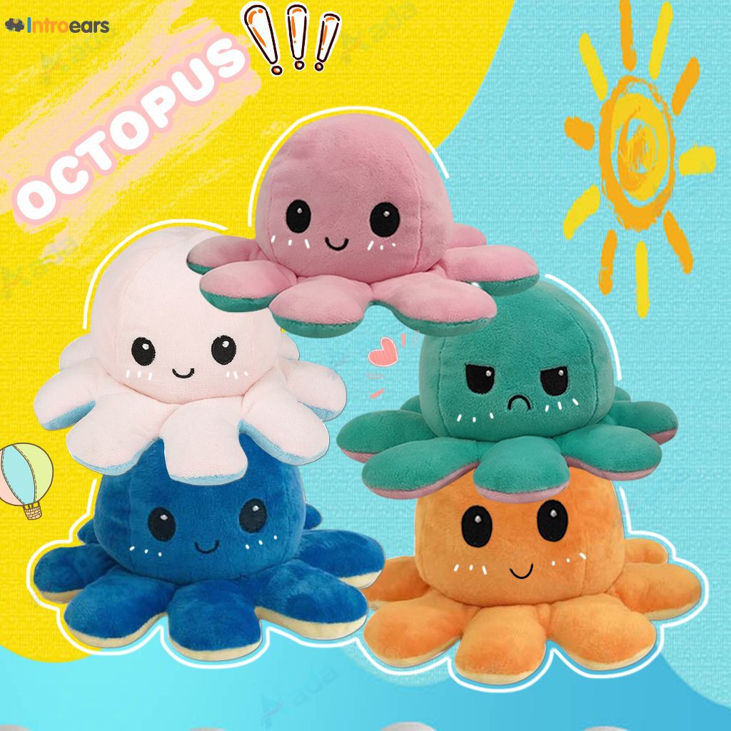Flip Octopus doll Reversible Bipolar Plushie Stuffed toys Best gifts ...