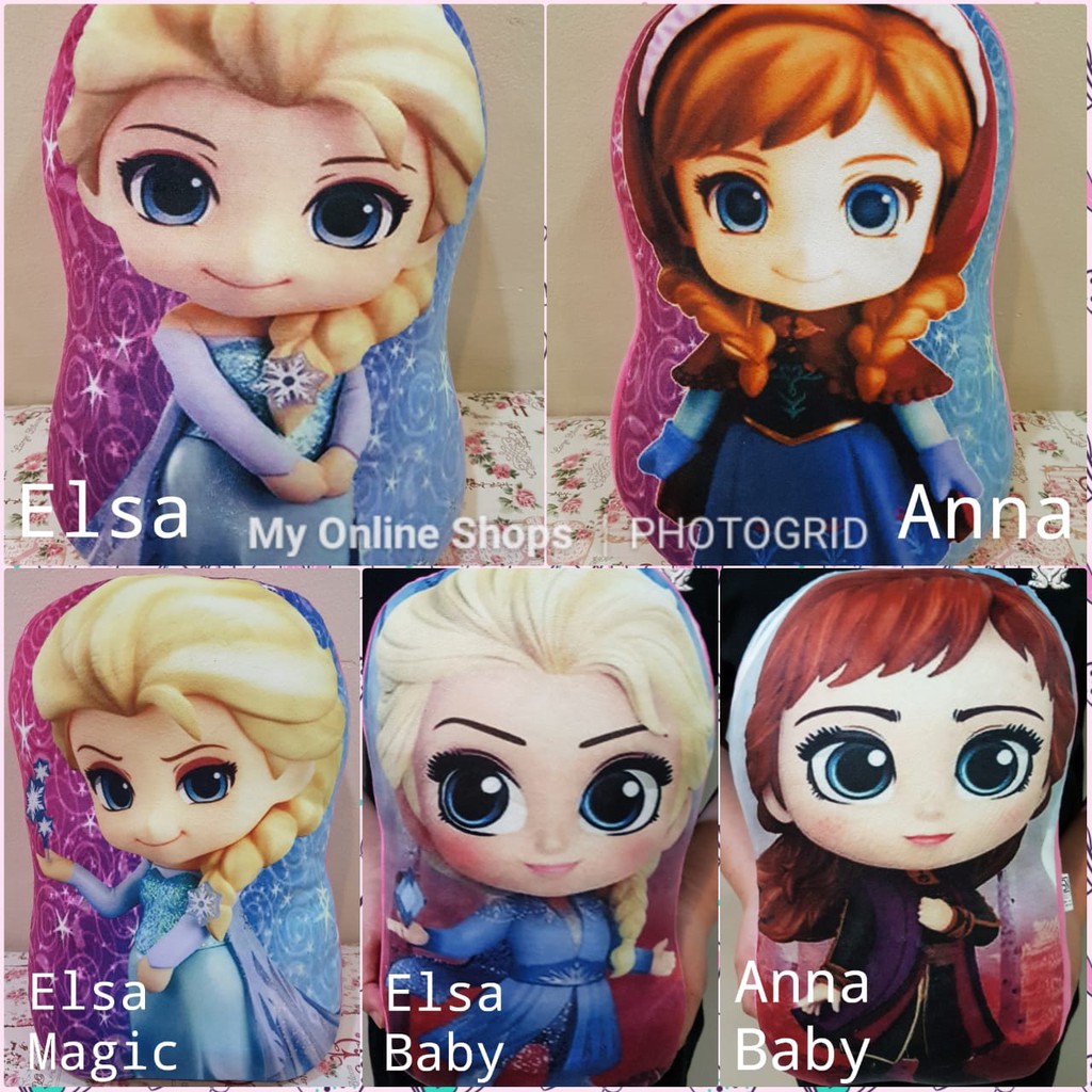 Frozen Elsa Anna Fullbody Doll Pillow | Shopee Singapore