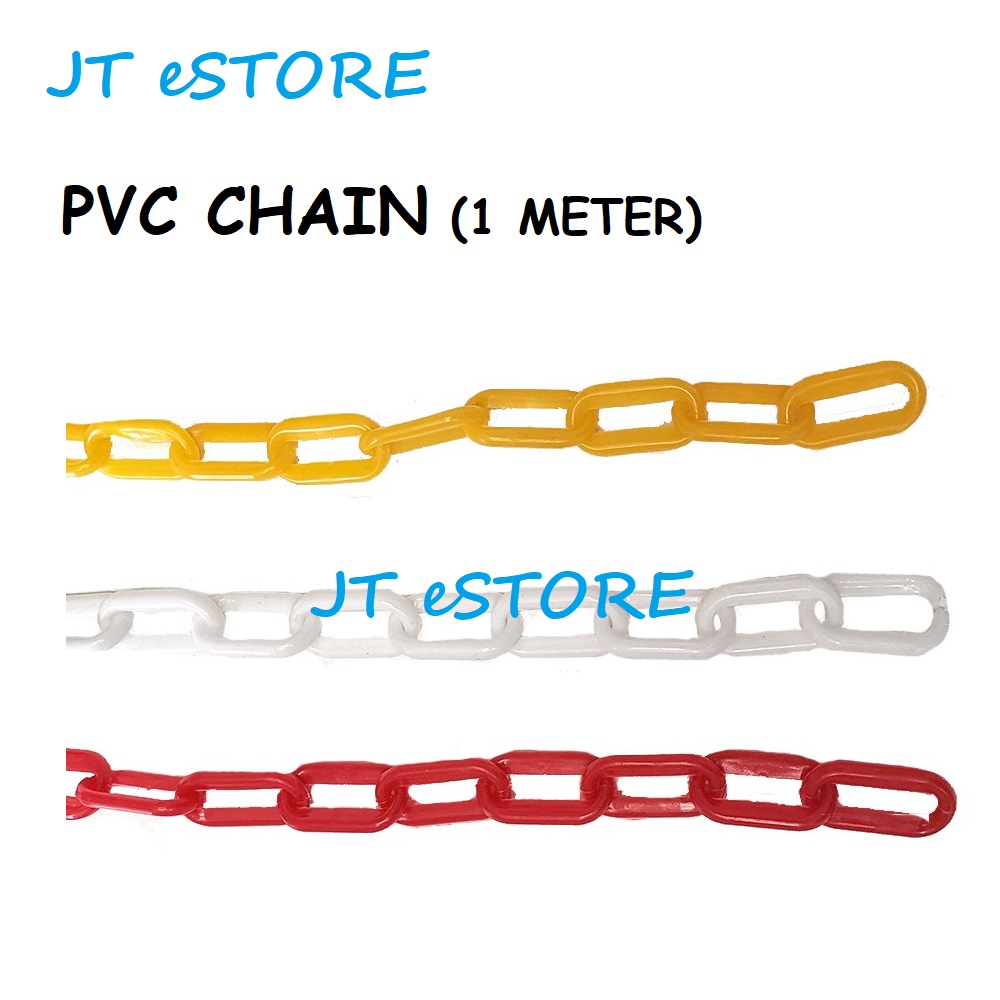 [JT eSTORE] 1 Meter 6mm Plastic Chain / PVC Chain / Rantai Plastik ...