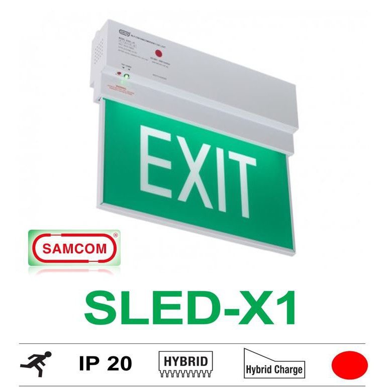 Samcom Electronics - Emergency Lighting- Surface Mount Led Slim Exit ...