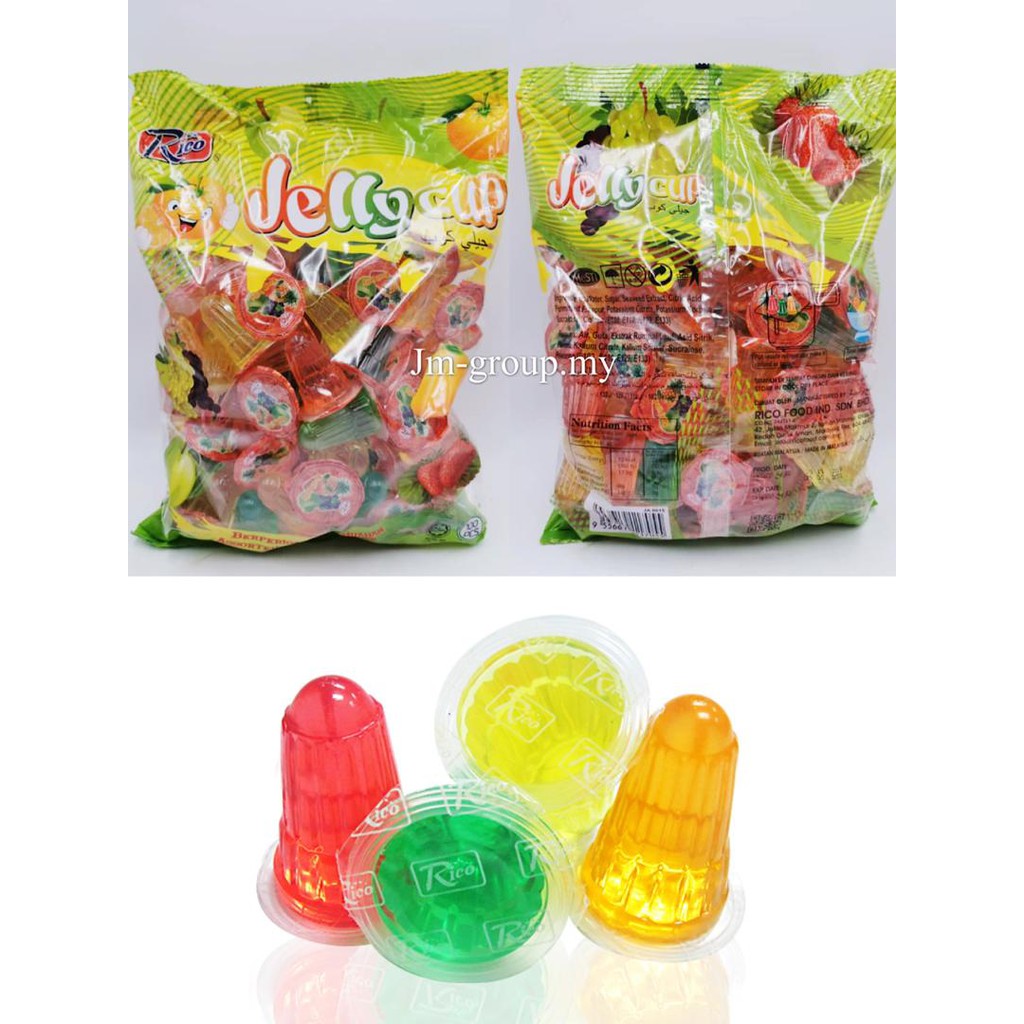 RICO Jelly Cup Assorted Fruits Flavour 100 PCS | Shopee Singapore