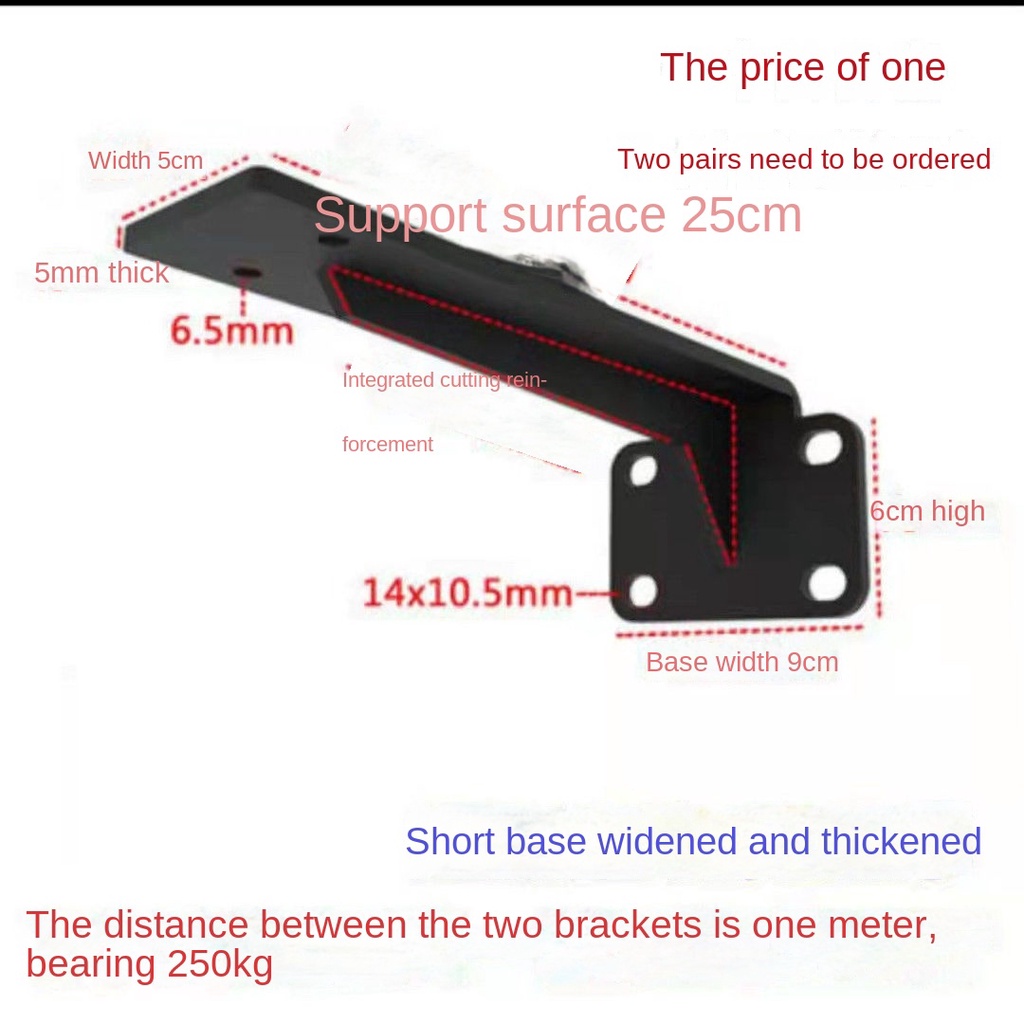 Desk Load-Bearing Triangle Heavy Hanging Desk Support Frame Wall ...