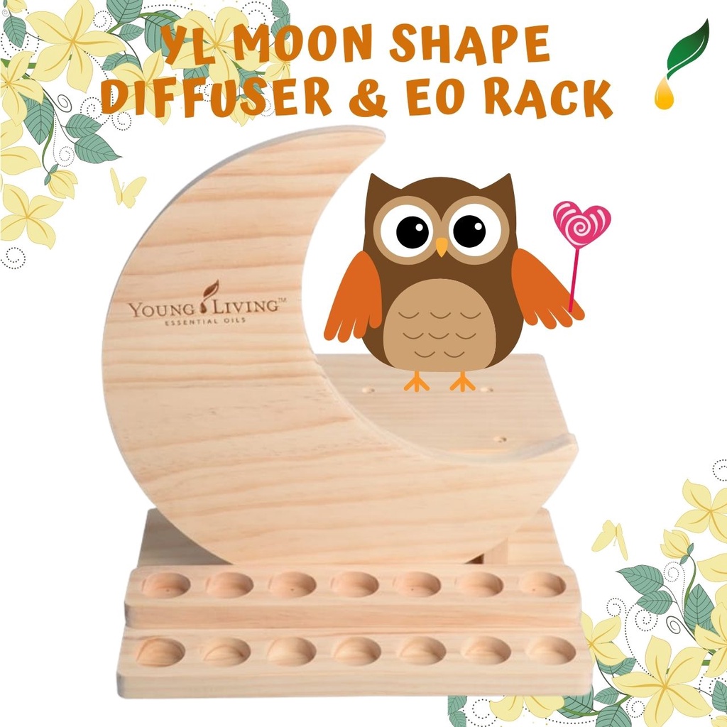 Young Living YL Moon Shape Diffuser Display Rack w 14 EO Holes (self ...
