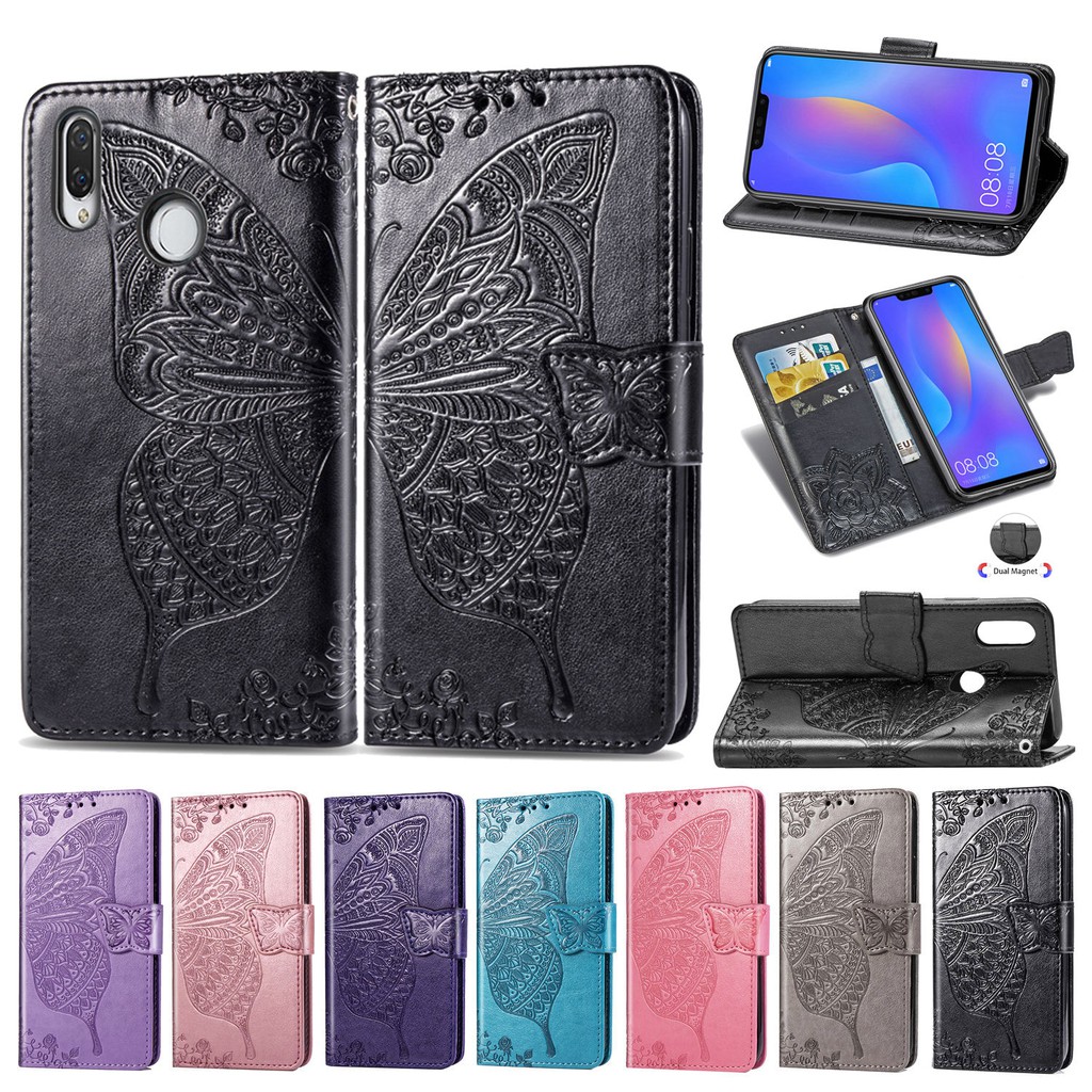 Huawei Nova 3i case Flip wallet Leather Back Cover Phone Case INE-LX2 3 ...