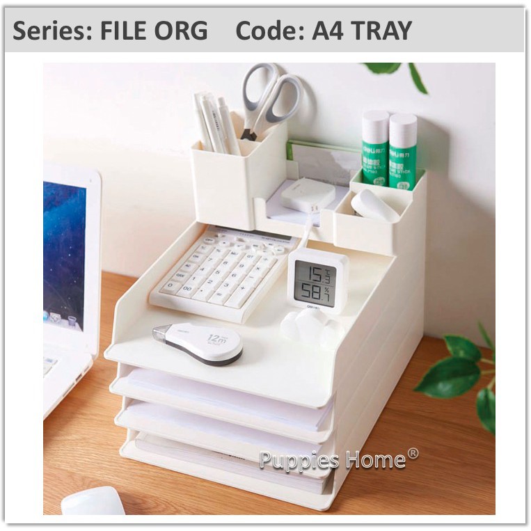 File Organizer Storage A4 Paper Tray Desktop Organizer Office ...