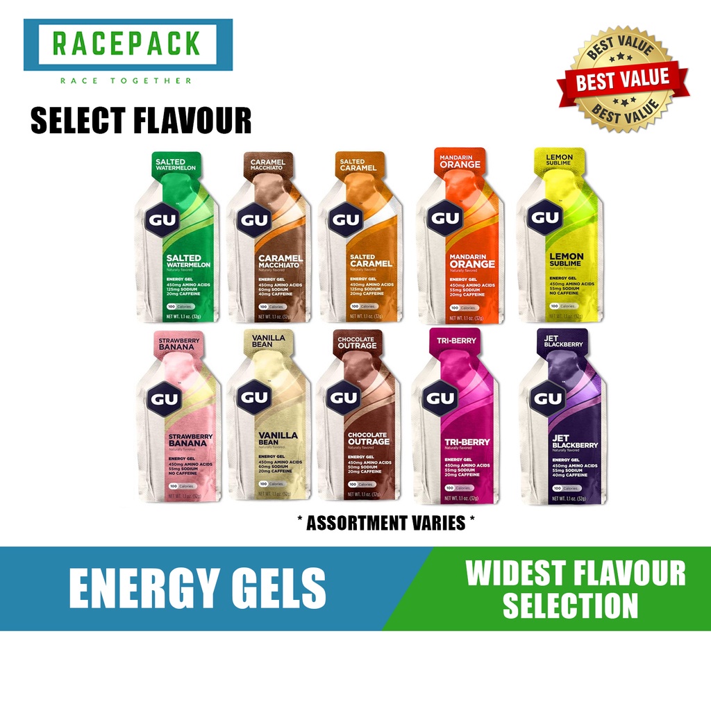 GU Energy Gel 6 Pack (Select Flavour) | Shopee Singapore