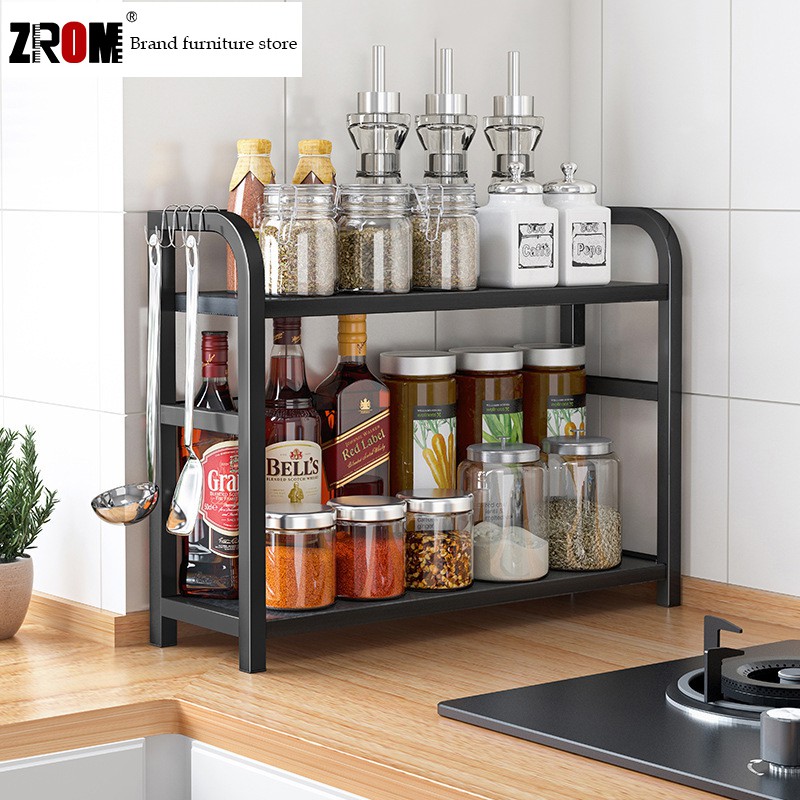 Kitchen rack spice rack multi-function storage storage Furniture ...