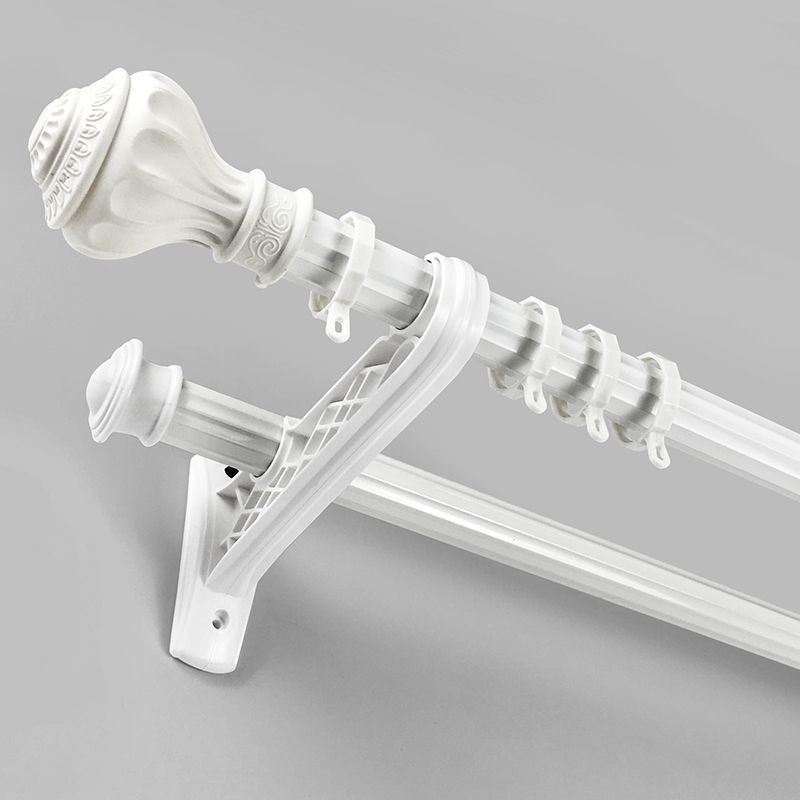 Roman Rod Curtain Rod Thickened Zinc Alloy Single Rod Double Rod Punch ...