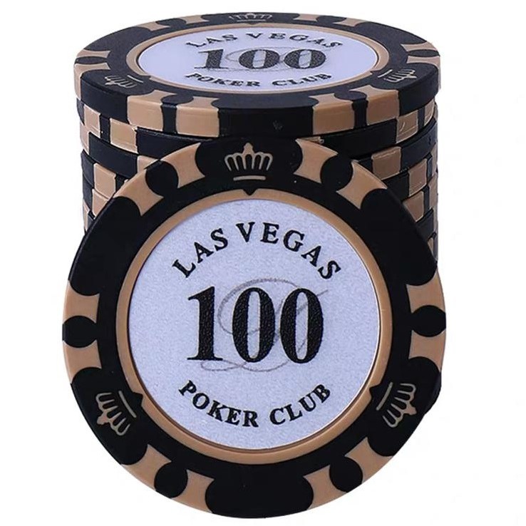 【SG Supplier】Las Vegas ABS $100 Poker Chip 14g Clay inlaid w iron Poker ...