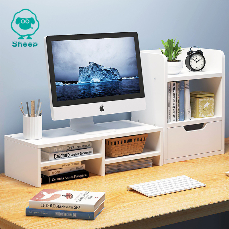 SHEEP Folding Laptop Stand Desk Frame Office Computer Desk Bookshelf ...