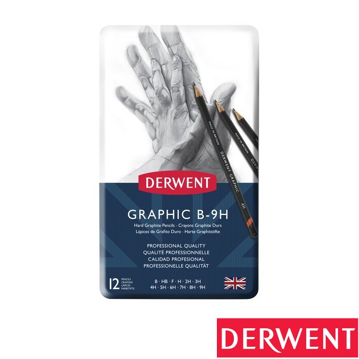 Derwent 12pcs [Hard] Graphic Pencil Set 34213 | Shopee Singapore