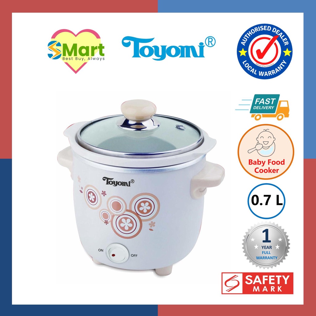 Toyomi 0.7L Electric Mini Slow Cooker [SC 700] | Shopee Singapore