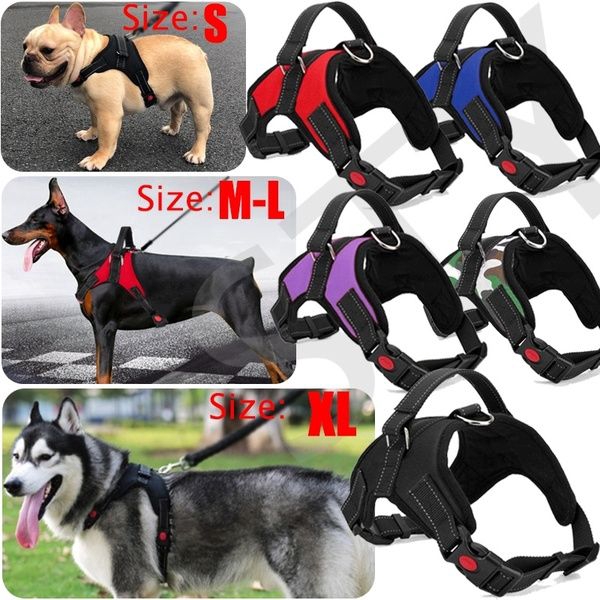 Pet Dog Leash Pet Dog Harness Adjustable Traction Vest Soft Chest Strap ...