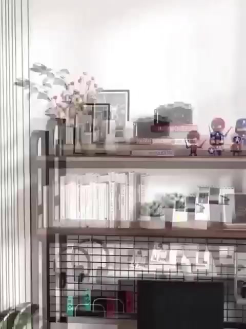 book shelf wire mesh grid double layer wooden desk shelf desktop ...