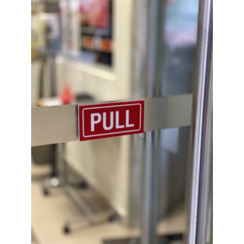 [Local Seller] [Made Ready To Use] Pull And Push Sign For Safety Use In ...