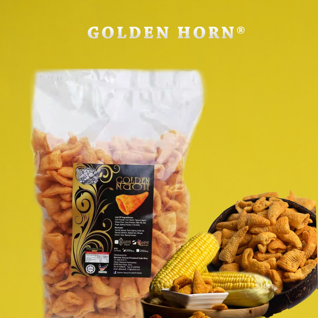 GOLDEN HORN Corn Snacks - Spicy/Cheese (300g) | Shopee Singapore