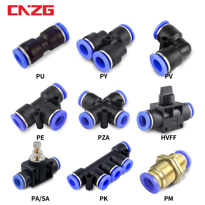 Pneumatic Tube connector, quick air fittings, 4mm water push plastic ...