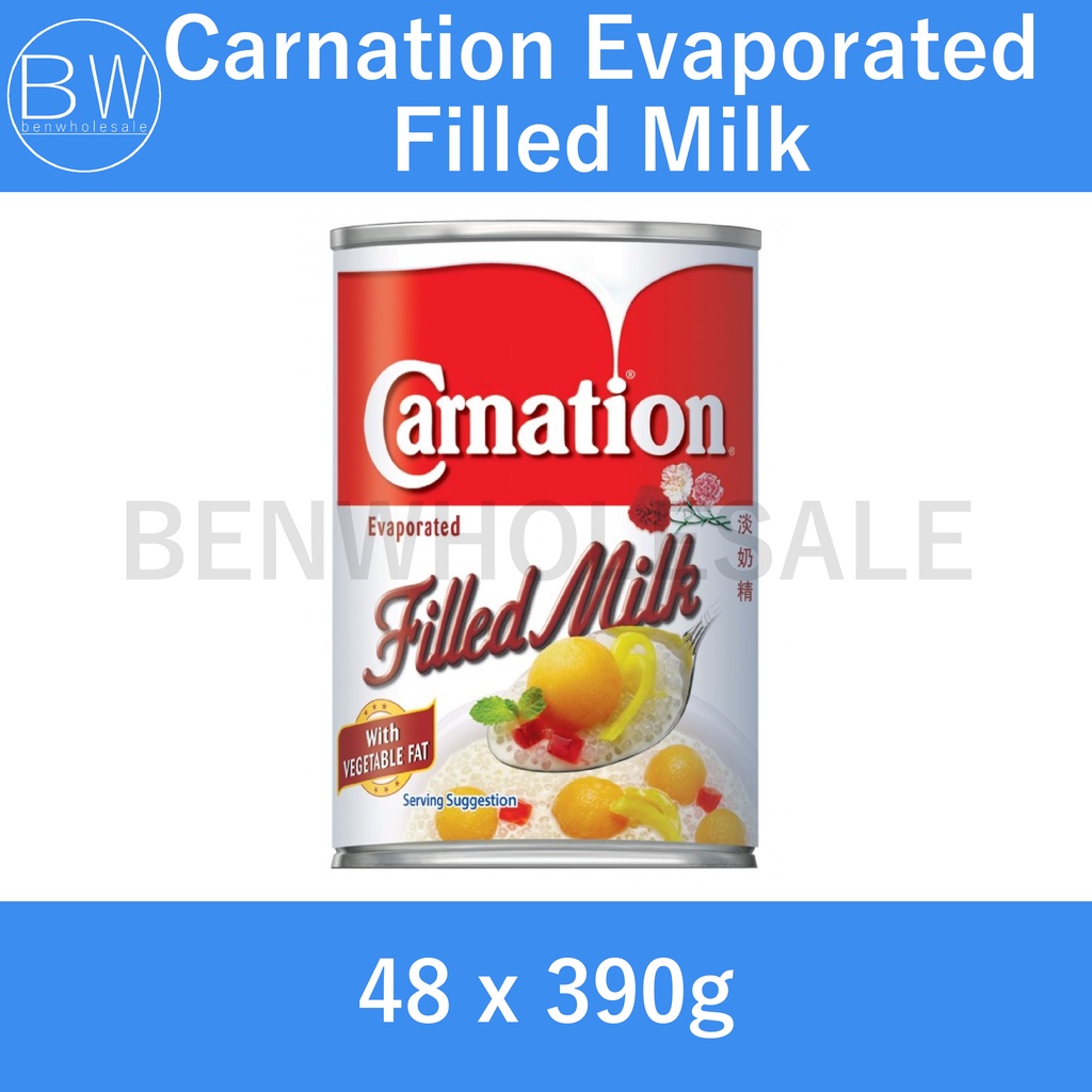 Carnation Evaporated Filled Milk (Carton of 48 x 390g) | Shopee Singapore