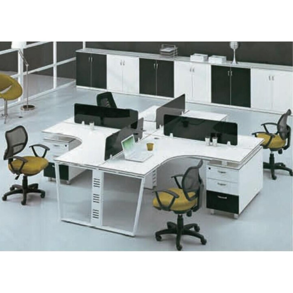 B19-02 Office/Computer Table with Partition/ Workstation(System ...