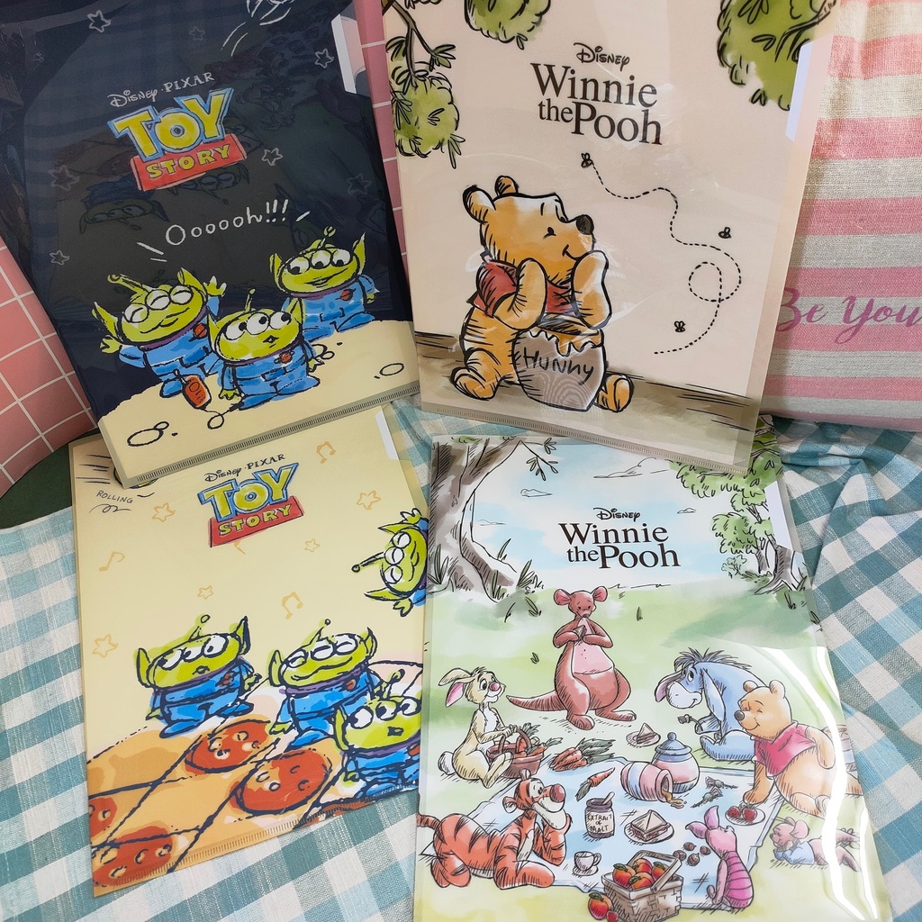 Disney A4 L-Shaped Folder L Toy Story Winnie The Pooh The Three-Eyed ...
